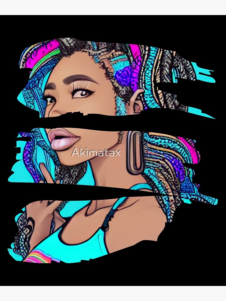 "Gorgeous black woman with dreadlocks" Poster for Sale by Akimatax ...