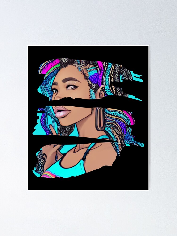 "Gorgeous black woman with dreadlocks" Poster for Sale by Akimatax ...