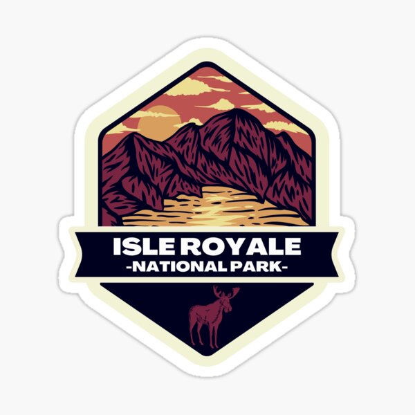 "Isle Royale National Park" Sticker for Sale by retrotravelart | Redbubble