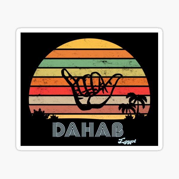 "Dahab 70's Retro Chill" Sticker for Sale by Mitch-Angelo | Redbubble