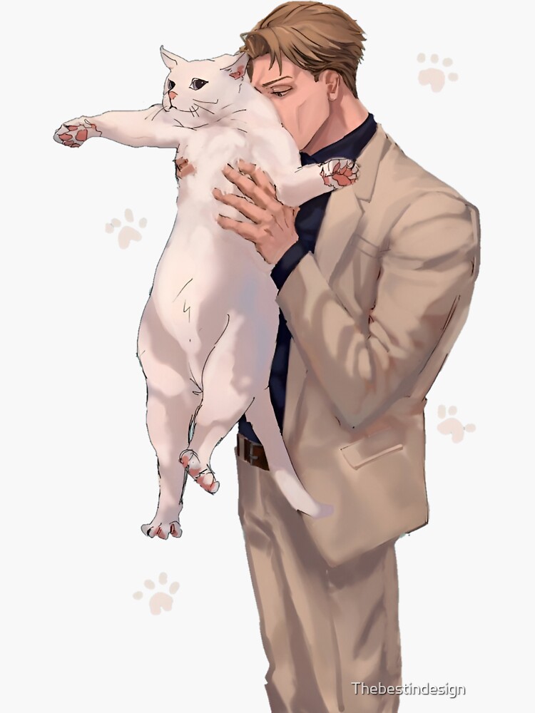 "Nanami and Cat" Sticker for Sale by Thebestindesign | Redbubble