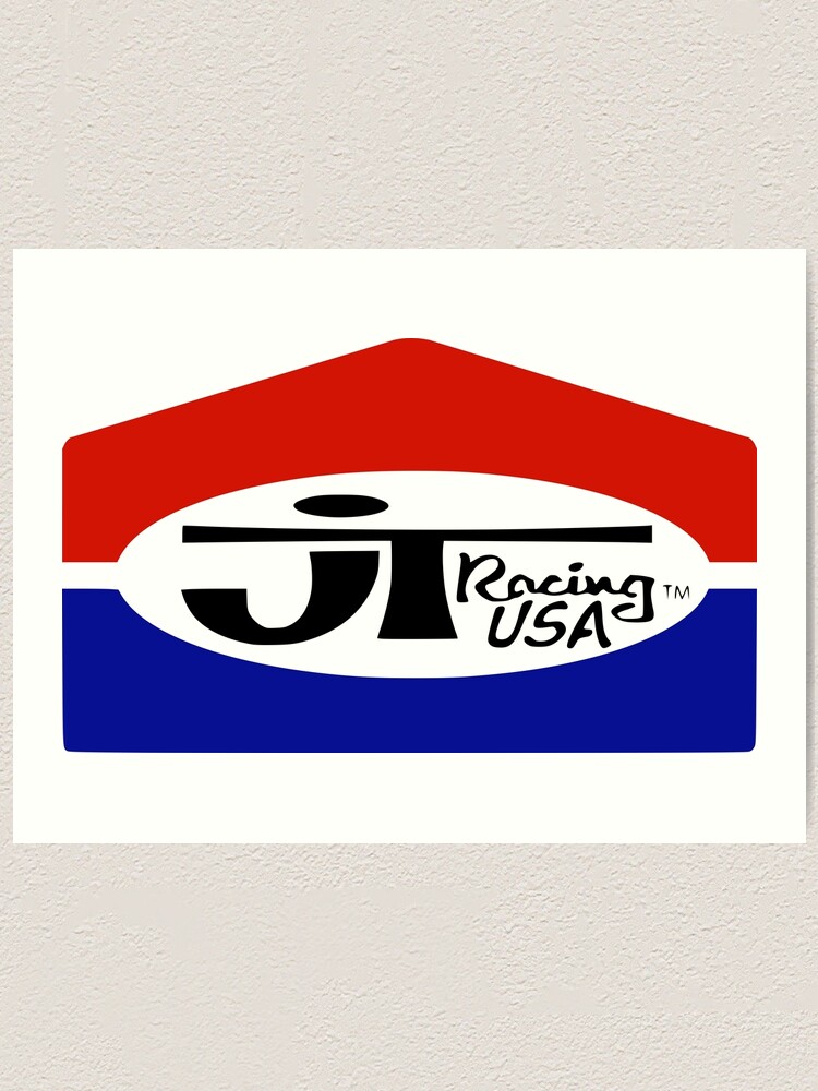 "(white background) JT Racing USA vintage BMX logo" Art Print for Sale ...
