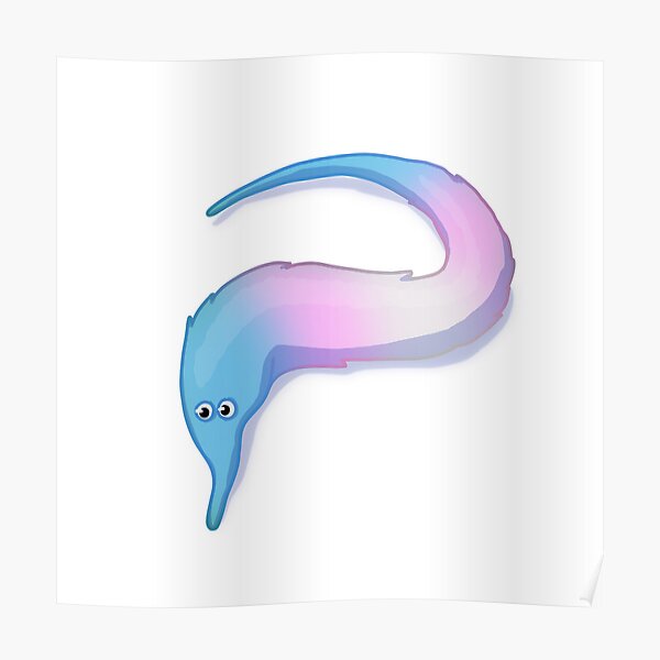 "Trans worm on a string" Poster for Sale by electricdecades | Redbubble