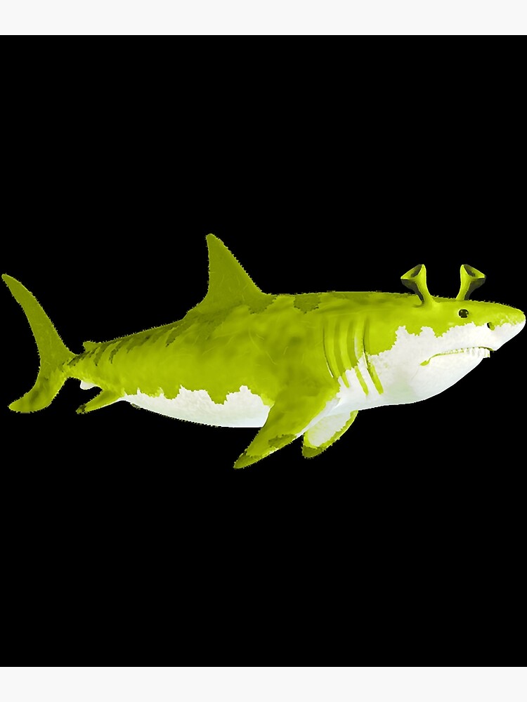 "Shrak- Shrek but a Shark" Poster for Sale by TopTeeUK | Redbubble