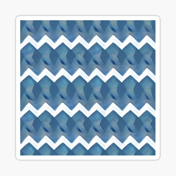 "Seamless Watercolor Zig Zag Pattern #4" Sticker for Sale by ...