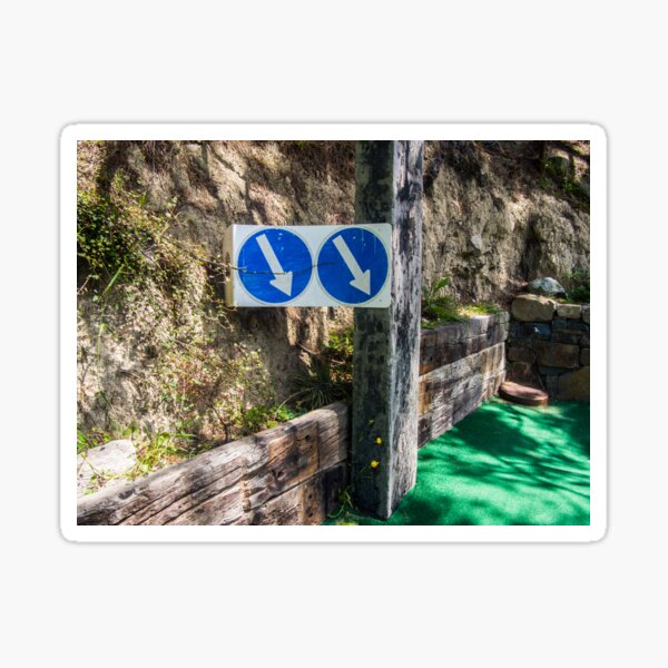 "Two Directional Arrows" Sticker for Sale by urbanfragments | Redbubble