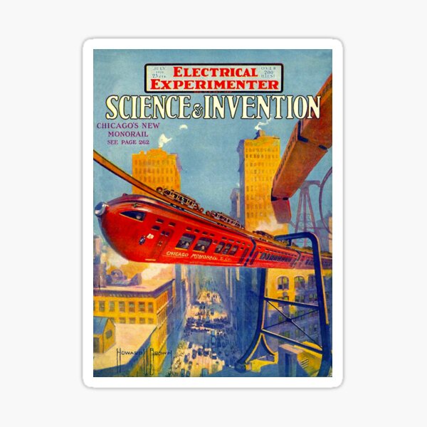 "Electrical Experimenter Science and Invention Magazine" Sticker for ...