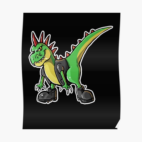"Day Gifts Rex The Punk Rock T-Rex " Poster for Sale by BaliAncient | Redbubble