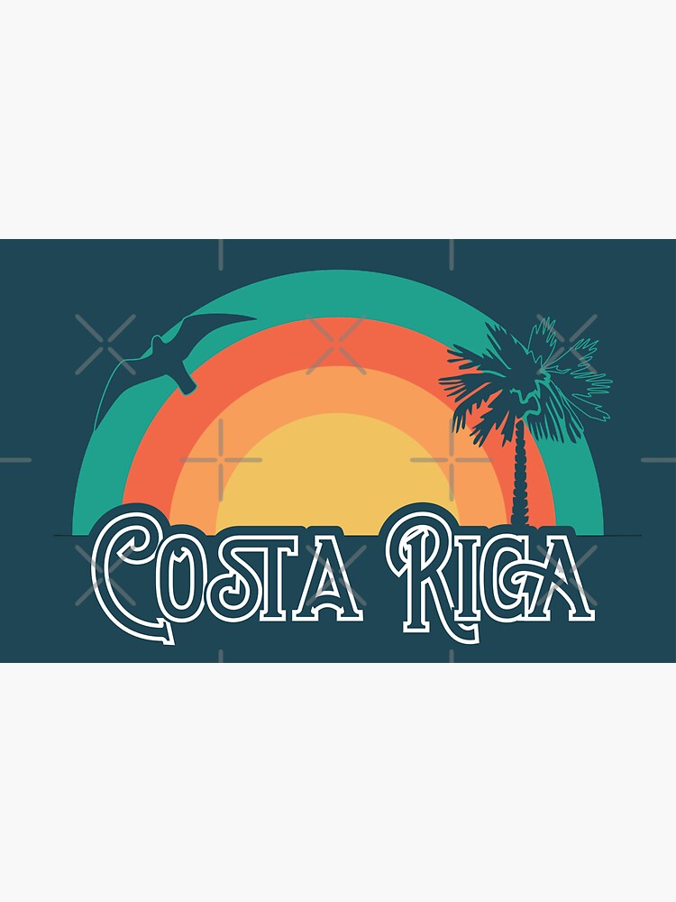 "Costa Rica" Sticker for Sale by FlatMoon | Redbubble