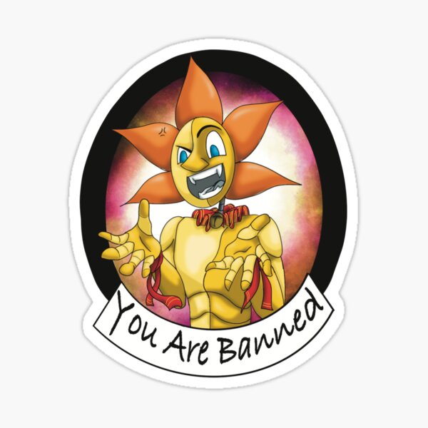 "Banned " Sticker for Sale by RockabyPinks | Redbubble
