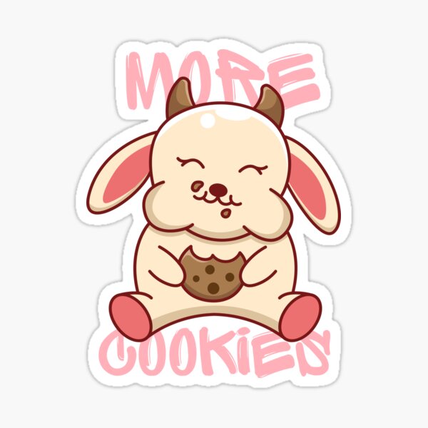 "Cookie Monster More Cookies" Sticker for Sale by bhsysfshop | Redbubble