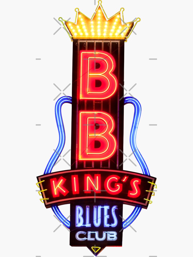 "Beale ST BB Kings" Sticker for Sale by DLutfy | Redbubble