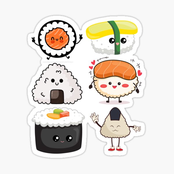 "i love sushi" Sticker for Sale by Celebrity-go | Redbubble