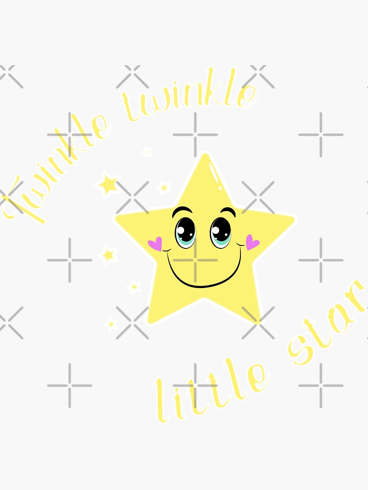 "Twinkle Twinkle Little Star" Sticker for Sale by KleineStar | Redbubble