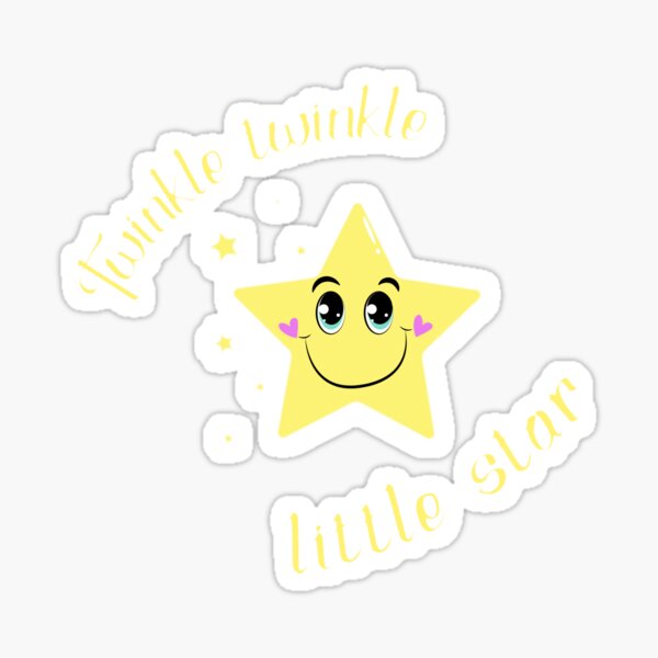 "Twinkle Twinkle Little Star" Sticker for Sale by KleineStar | Redbubble
