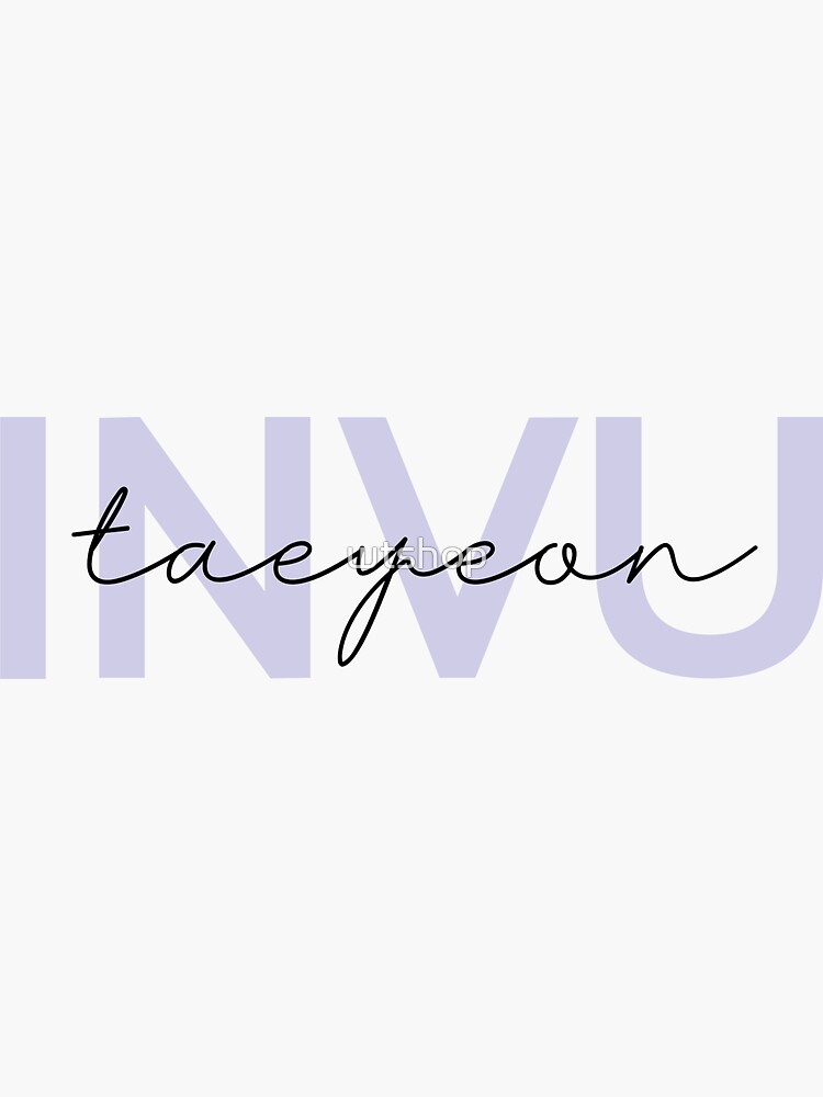 "SNSD / Girls' Generation - Taeyeon INVU" Sticker for Sale by wtshop ...