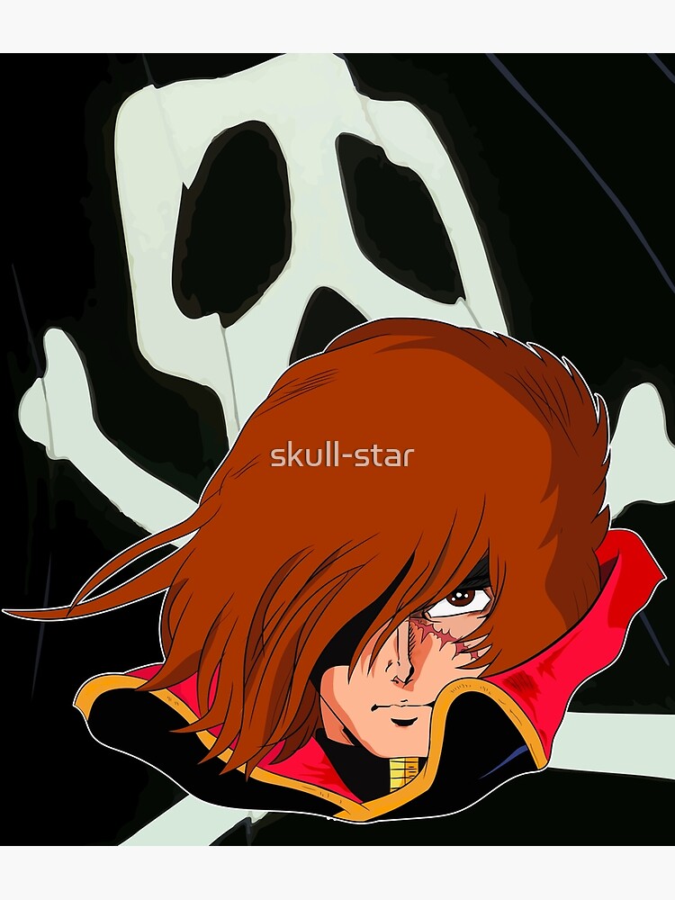"Space Pirate Captain Harlock" Poster for Sale by skull-star | Redbubble