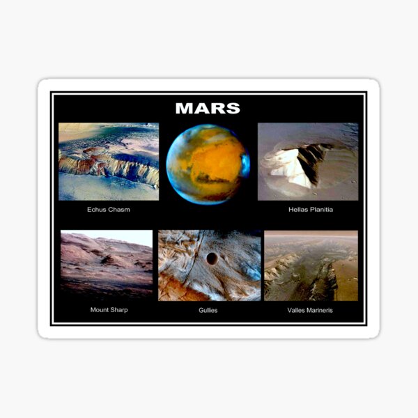 "MARS : The Planet Print" Sticker for Sale by posterbobs | Redbubble