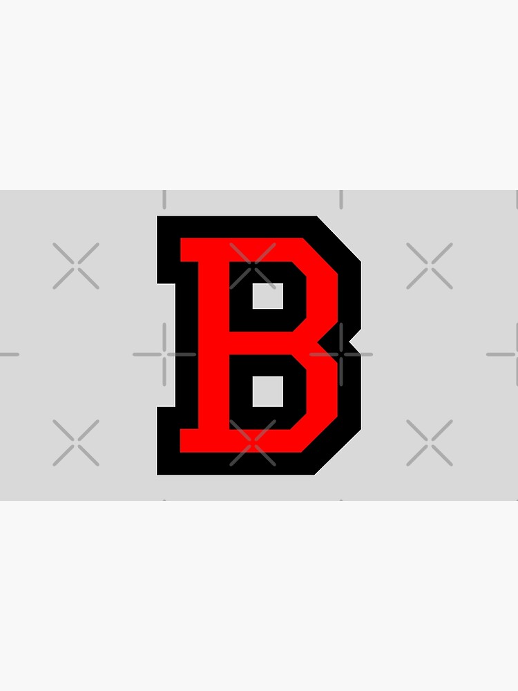 Lámina artística «Letra B dos colores Rojo» de theshirtshops | Redbubble