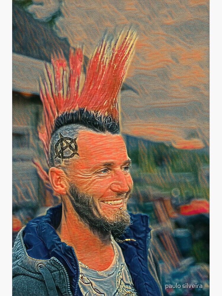 "Mohawk Punk Rock digital painting." Poster for Sale by hypnotzd ...