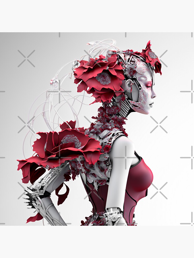 "Cyborg 02" Sticker for Sale by VanGalt | Redbubble