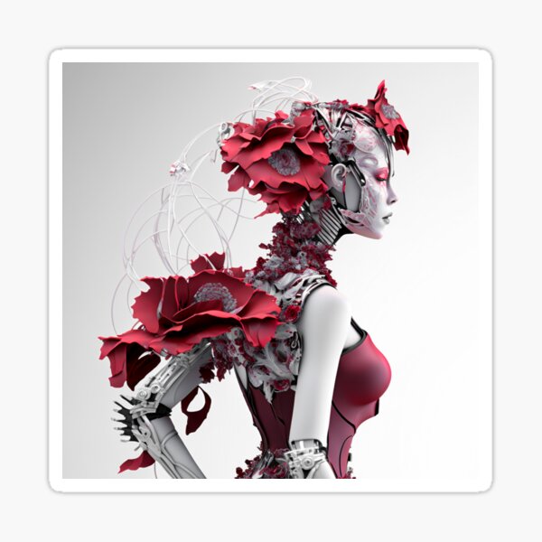 "Cyborg 02" Sticker for Sale by VanGalt | Redbubble