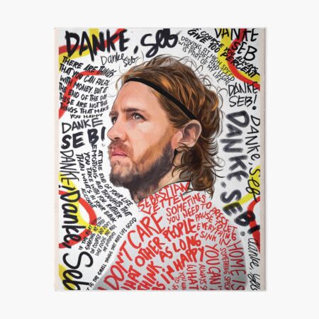 "Danke Seb , sebastian, weltmeister | sebastian vettel" Art Board Print ...