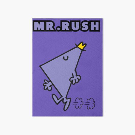 "mr. rush little miss and mr.men" Art Board Print for Sale by kaandalf ...