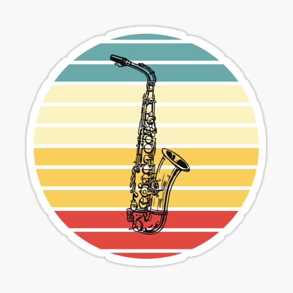 "saxophone, saxophone player, saxophone lovers" Sticker for Sale by ...