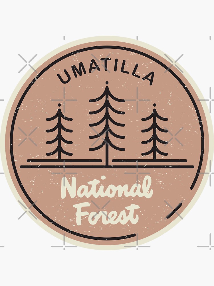 "Umatilla National Forest" Sticker for Sale by studio838 | Redbubble