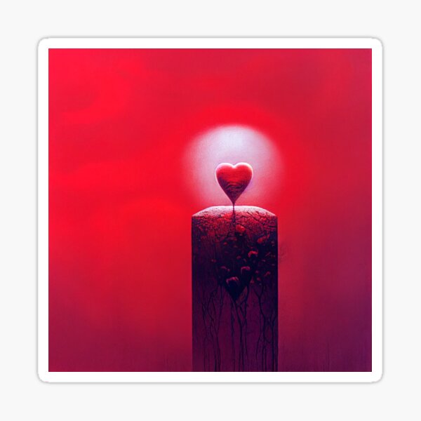 "Here’s My Heart" Sticker for Sale by JustinKosch | Redbubble