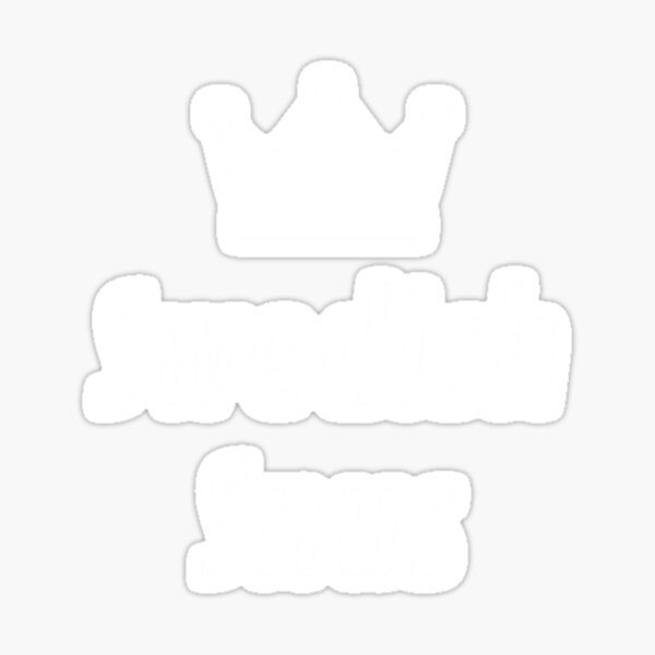 "Schwedischer Snus Krone" Sticker for Sale by birdsecret | Redbubble