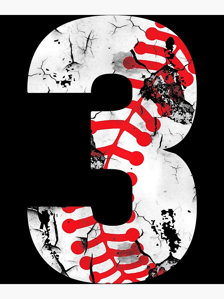 Póster «3er cumpleaños Número divertido 3 años Béisbol» de Helbon-art ...
