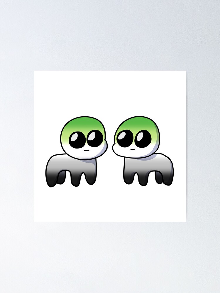 "Aromantic creatures" Poster for Sale by electricdecades | Redbubble