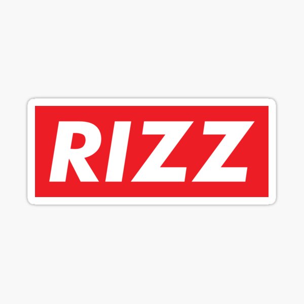 "RIZZ" Sticker for Sale by memesupreme95 | Redbubble