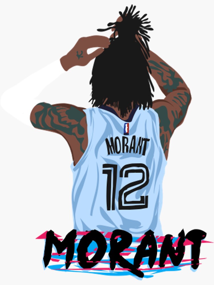 "ja morant slam" Sticker for Sale by cahneber | Redbubble