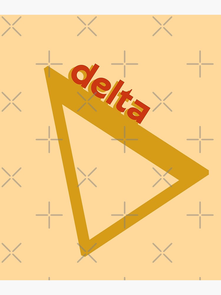 "Delta" Poster for Sale by seriyusink69 | Redbubble