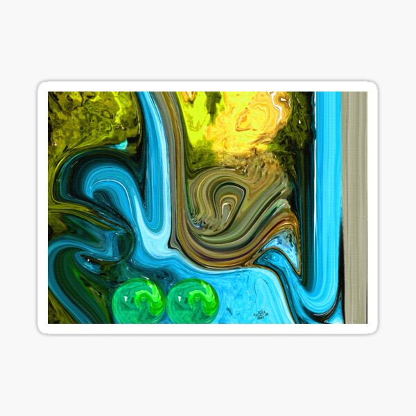 Pegatina «Al Halim Al Halim Allah nombre pintura de caligrafía moderna ...