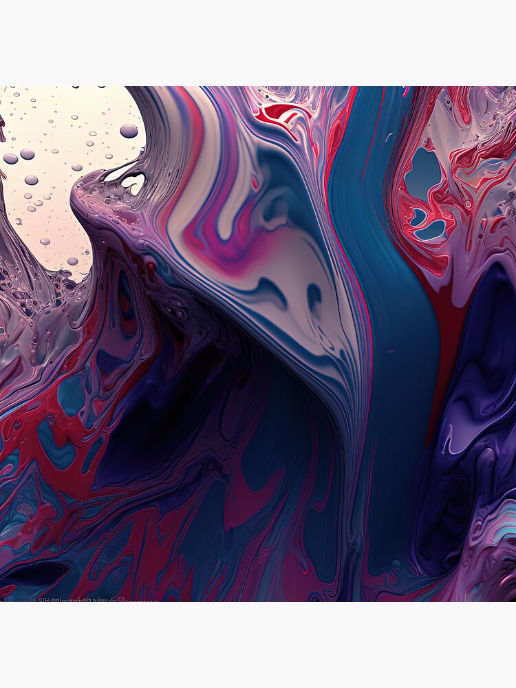 "Paint Pouring Art Pattern" Sticker for Sale by Definitelycole | Redbubble