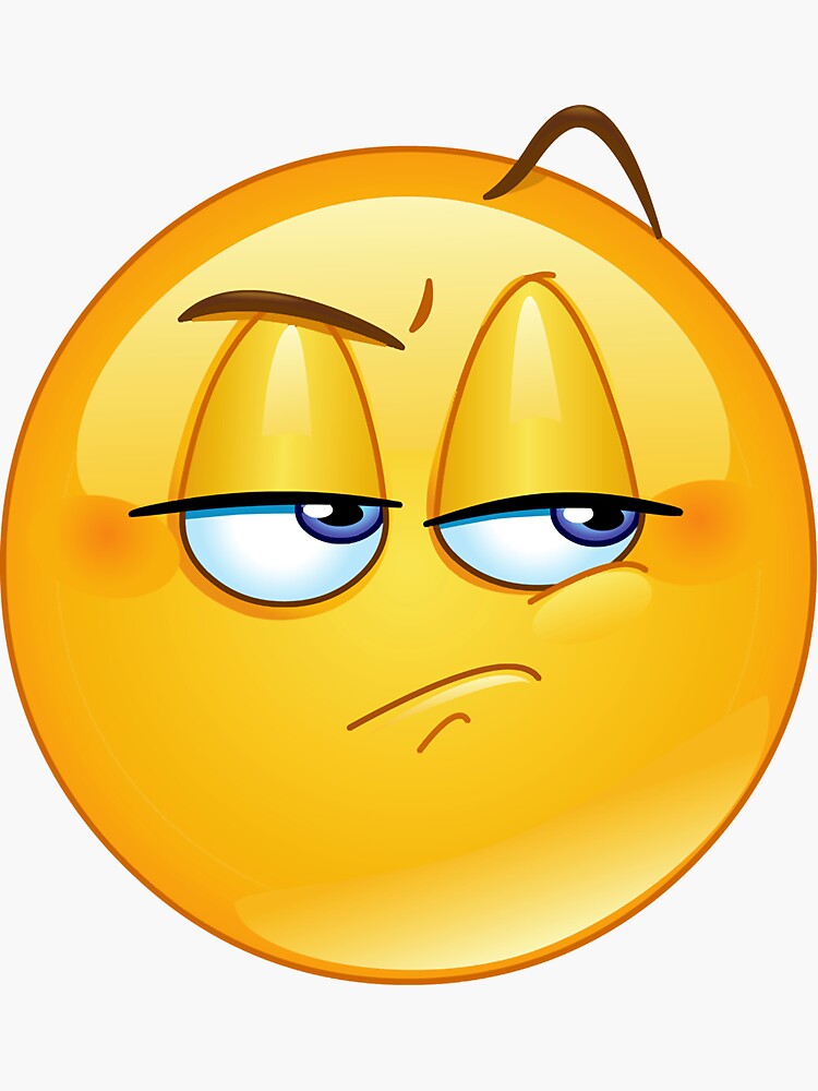 "Jealous Emoji " Sticker for Sale by OcoolBrand | Redbubble