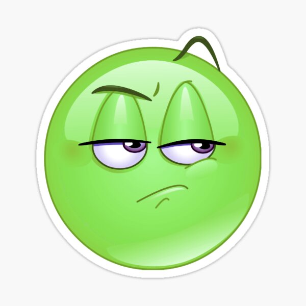 "Jealous Emoji" Sticker for Sale by OcoolBrand | Redbubble