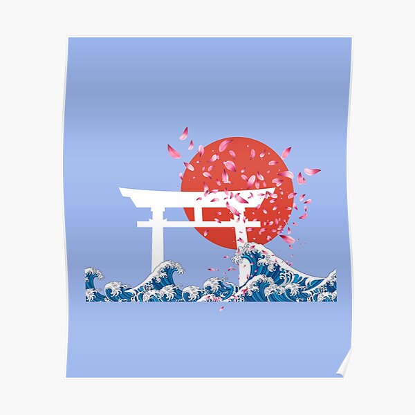"Torii Gate in the Ocean" Poster for Sale by YuaG | Redbubble