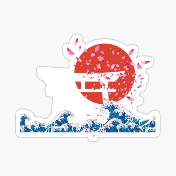 "Torii Gate in the Ocean" Sticker for Sale by YuaG | Redbubble