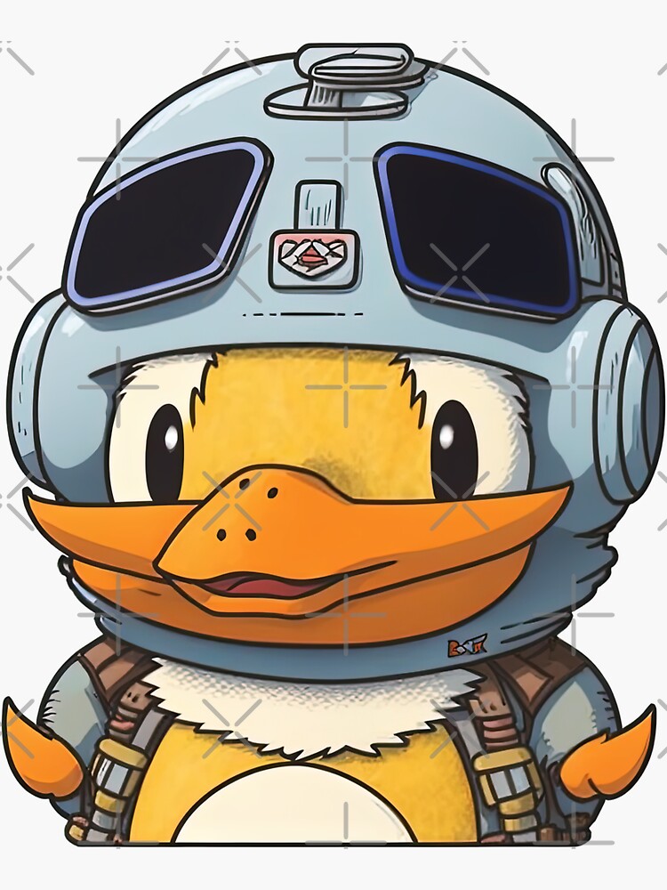 "Warrior Duck" Sticker for Sale by zoomzoomies | Redbubble