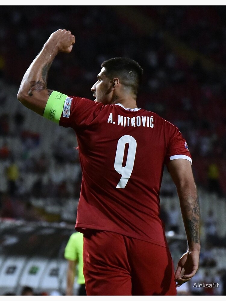 "Aleksandar Mitrovic Serbian player." Sticker for Sale by AleksaSt ...