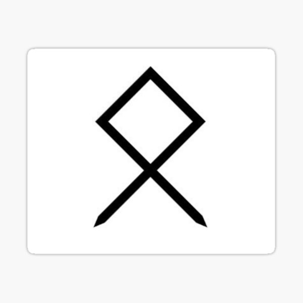"Othala Rune" Sticker for Sale by Samjmar | Redbubble