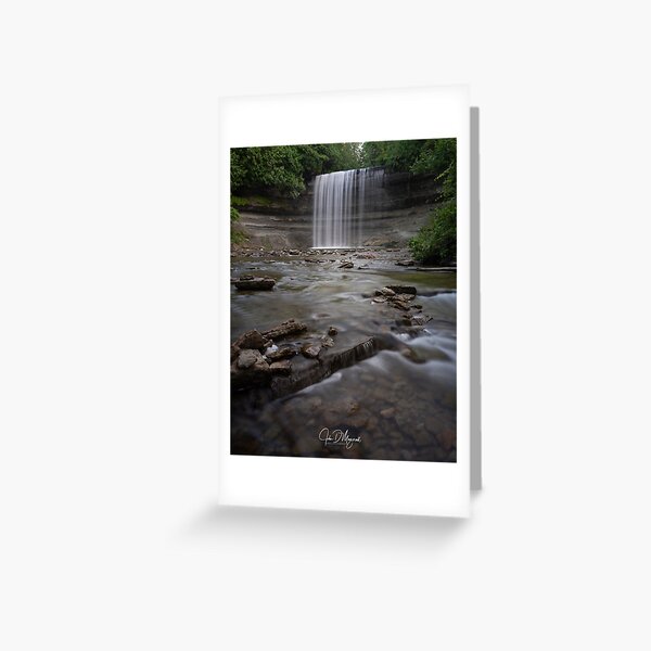 "Bridal Veil Falls, Kagawong, Manitoulin Island" Greeting Card for Sale ...