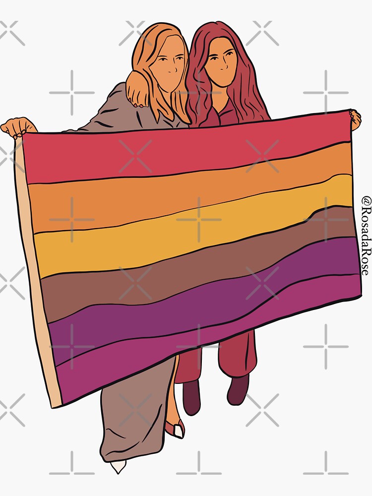 "Danielle and Stefania #2c" Sticker for Sale by Rosadarose | Redbubble