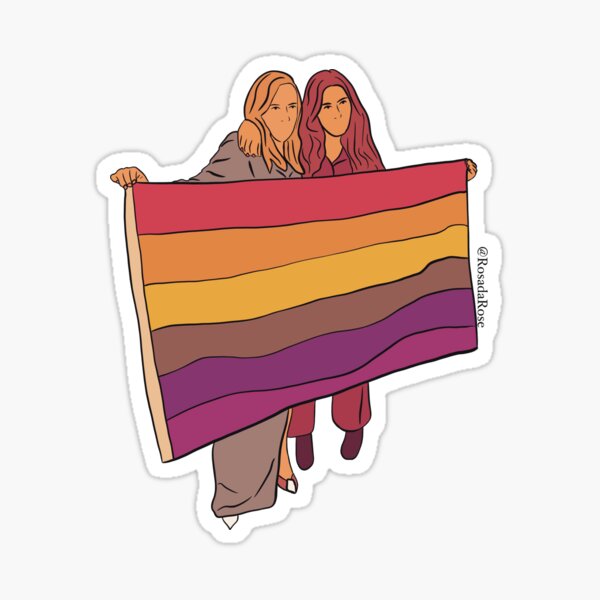 "Danielle and Stefania #2c" Sticker for Sale by Rosadarose | Redbubble