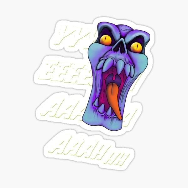 "Duel Flying Head" Sticker for Sale by biryati | Redbubble